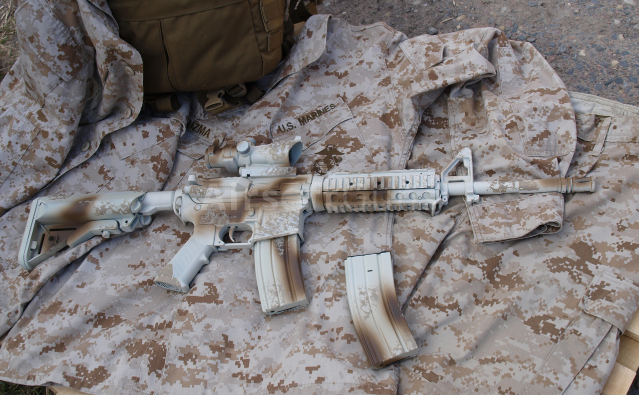 Camo Custom M4 SOPMOD, 160 m/s, AirsoftGuns, CM.007 | AirsoftGuns